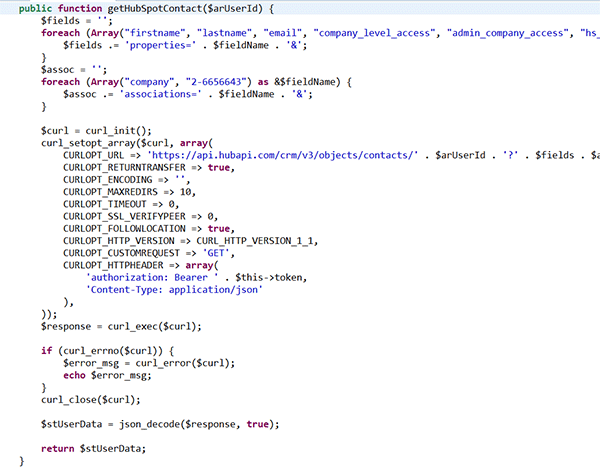 HubSpot API Extension HubSpot API Extension