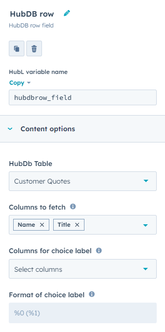HubDB - Display a HubDB in a Module